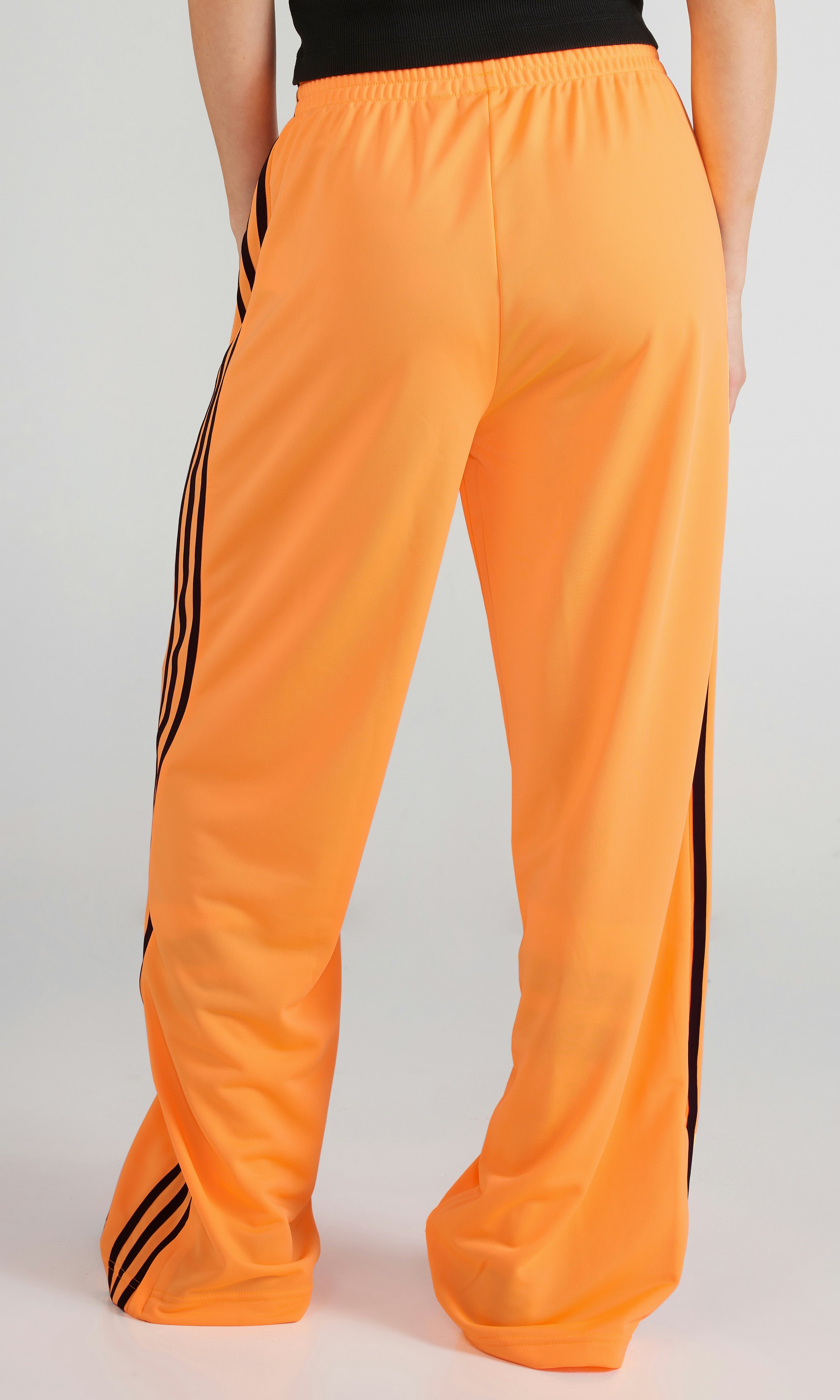 orange adidas pants women's